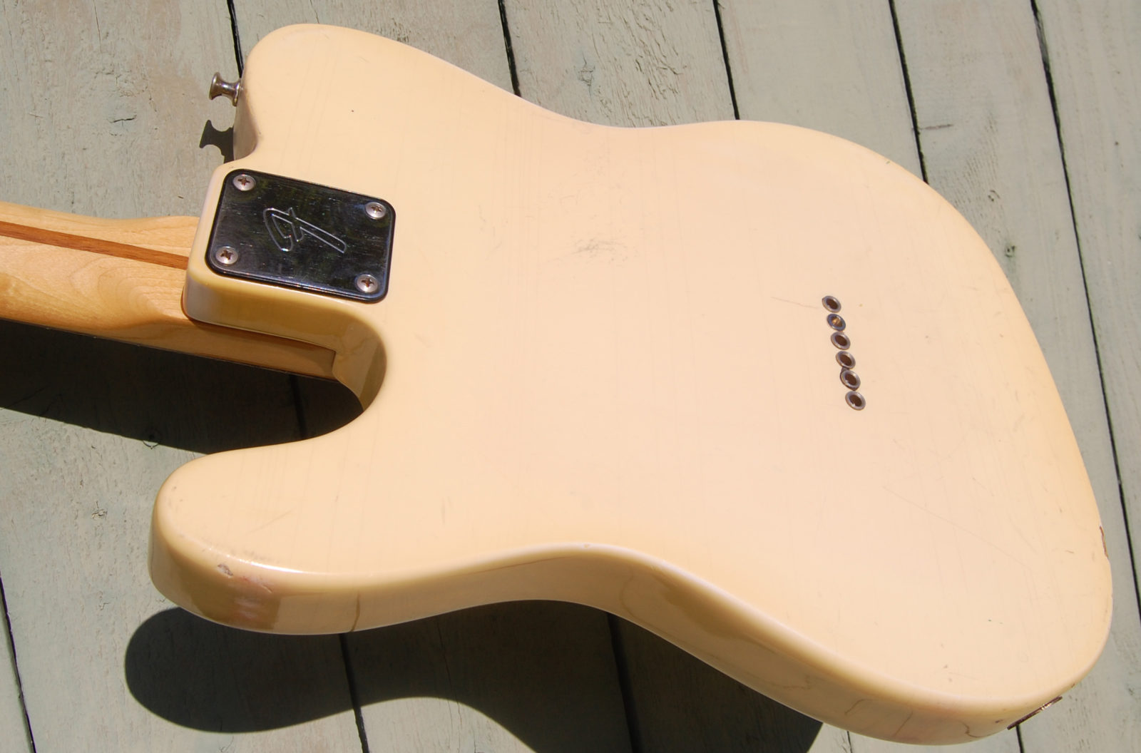 1978 Fender Telecaster back and side view – Joe The Guitarman