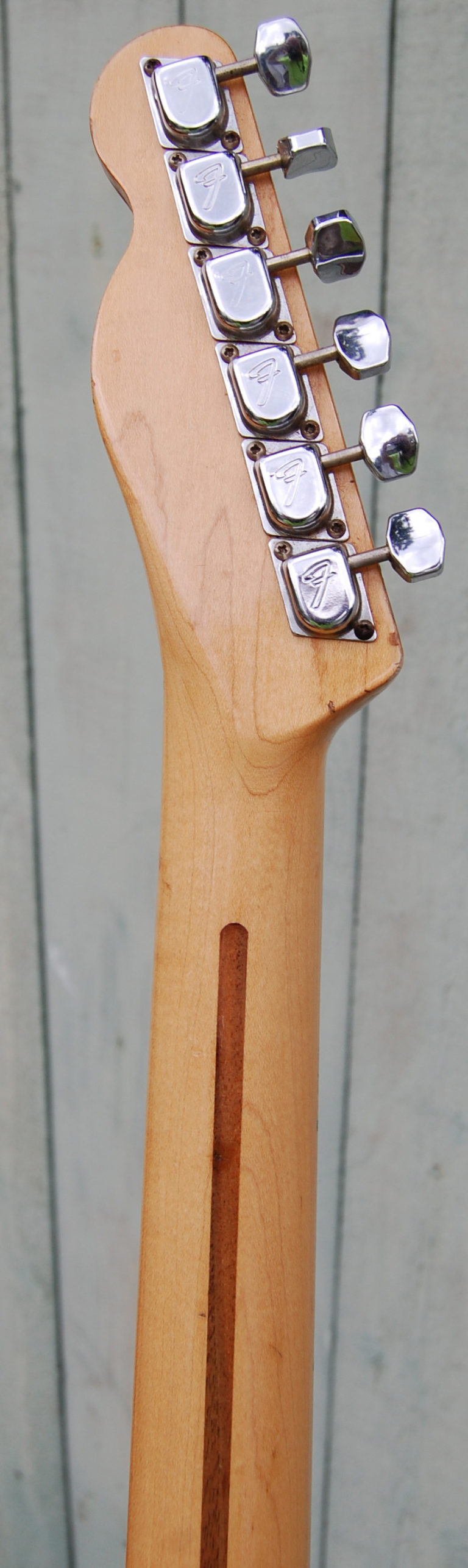 1972 Fender Telecaster headstock back view – Joe The Guitarman