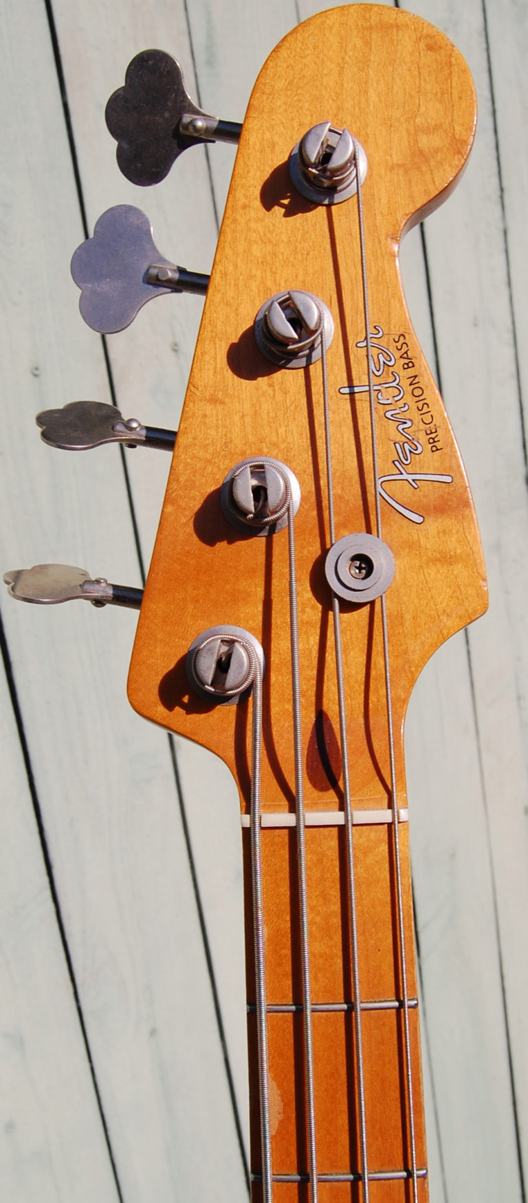 1982 Fender Vintage ’57 reissue Precision Bass headstock – Joe The ...