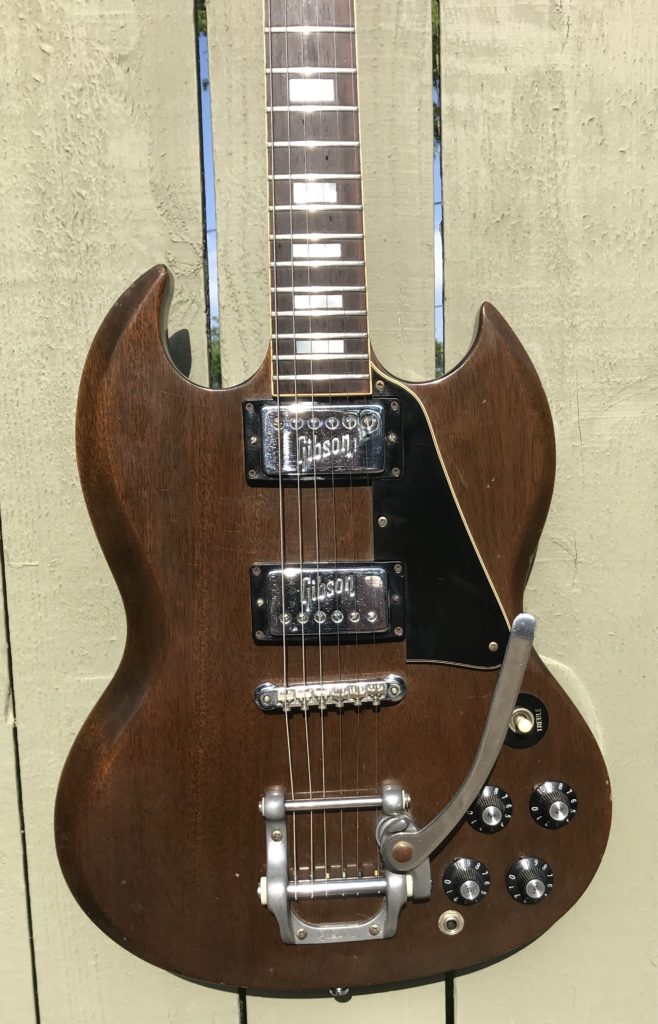 1972 Gibson SG Standard close up view – Joe The Guitarman
